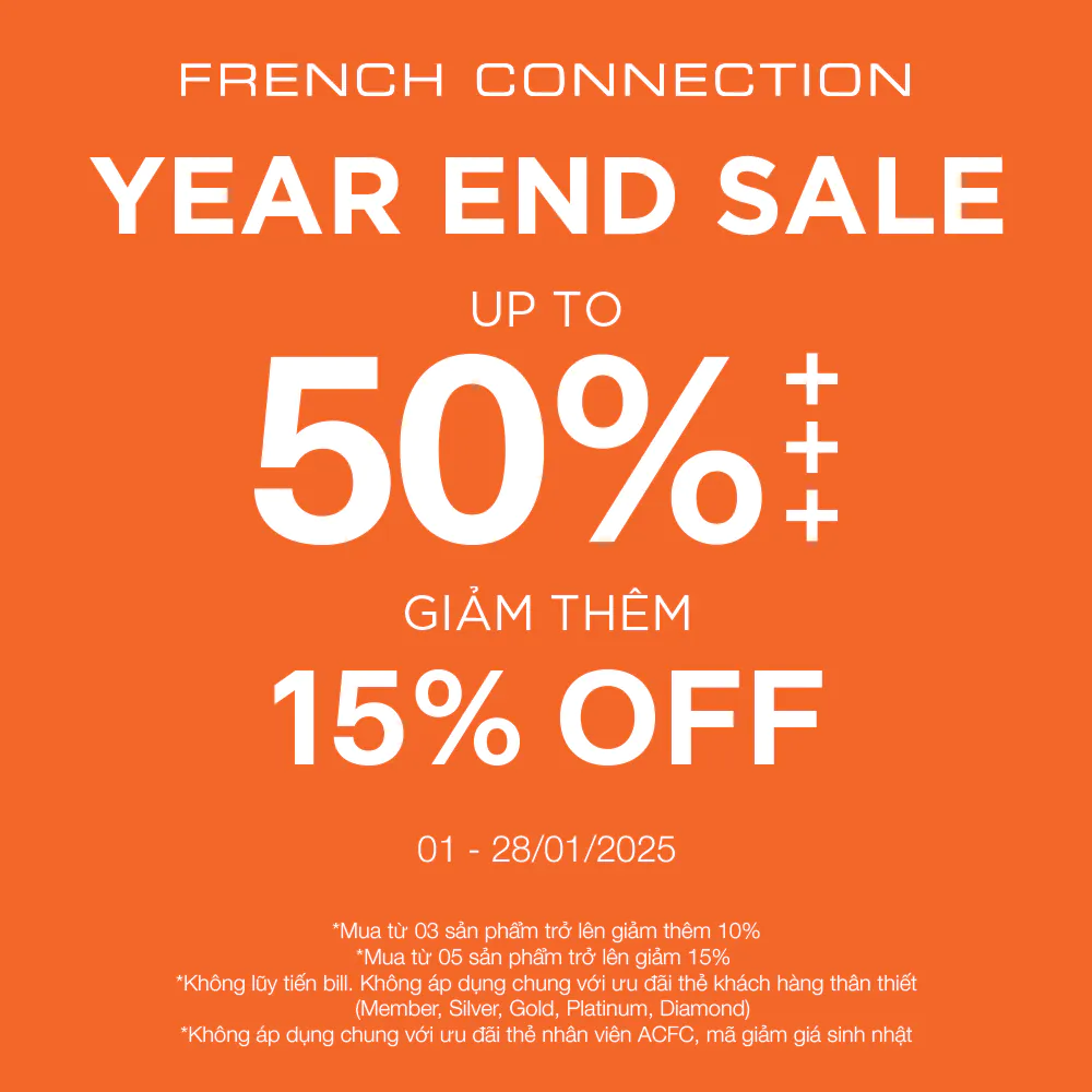 French Connection Ưu Đãi Cuối Năm Lên Đến 50% | ACFC Blog
