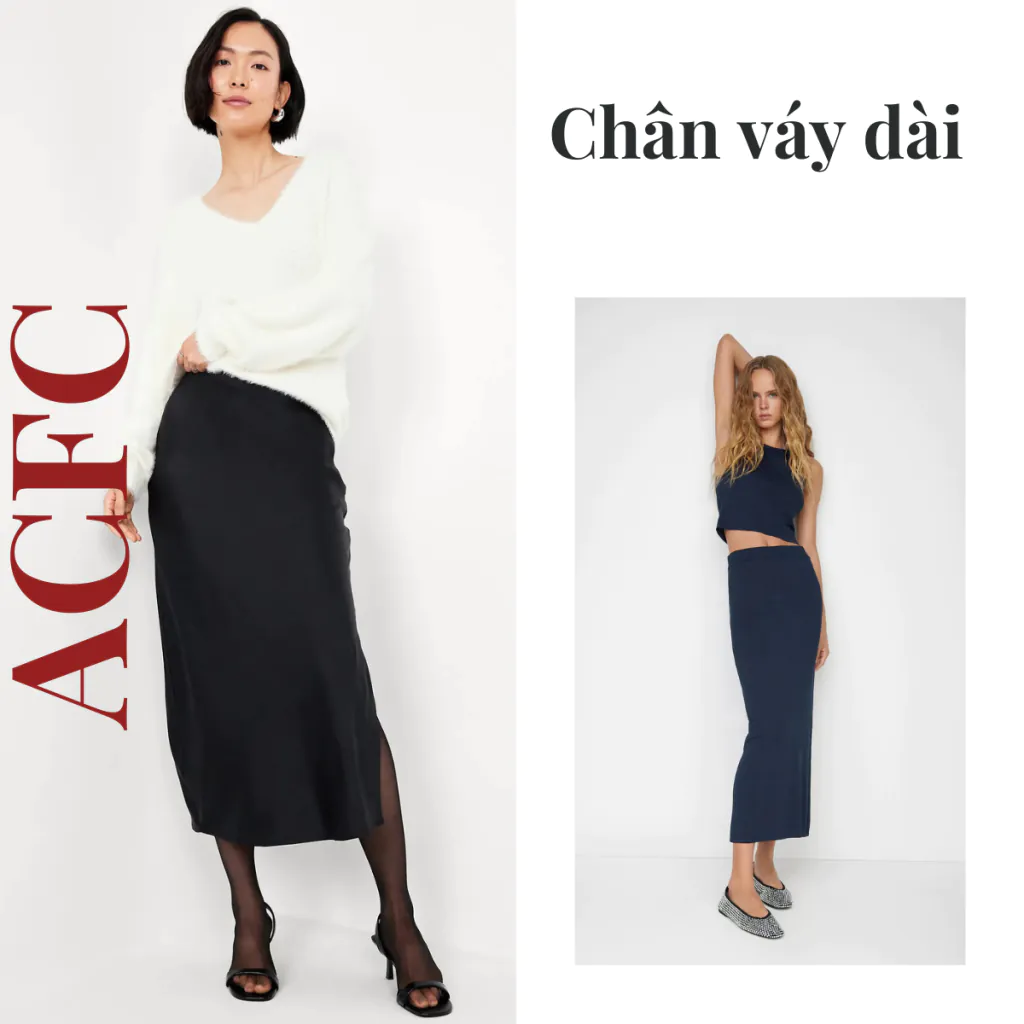 FASHION 101: Chân váy dáng dài | ACFC Blog